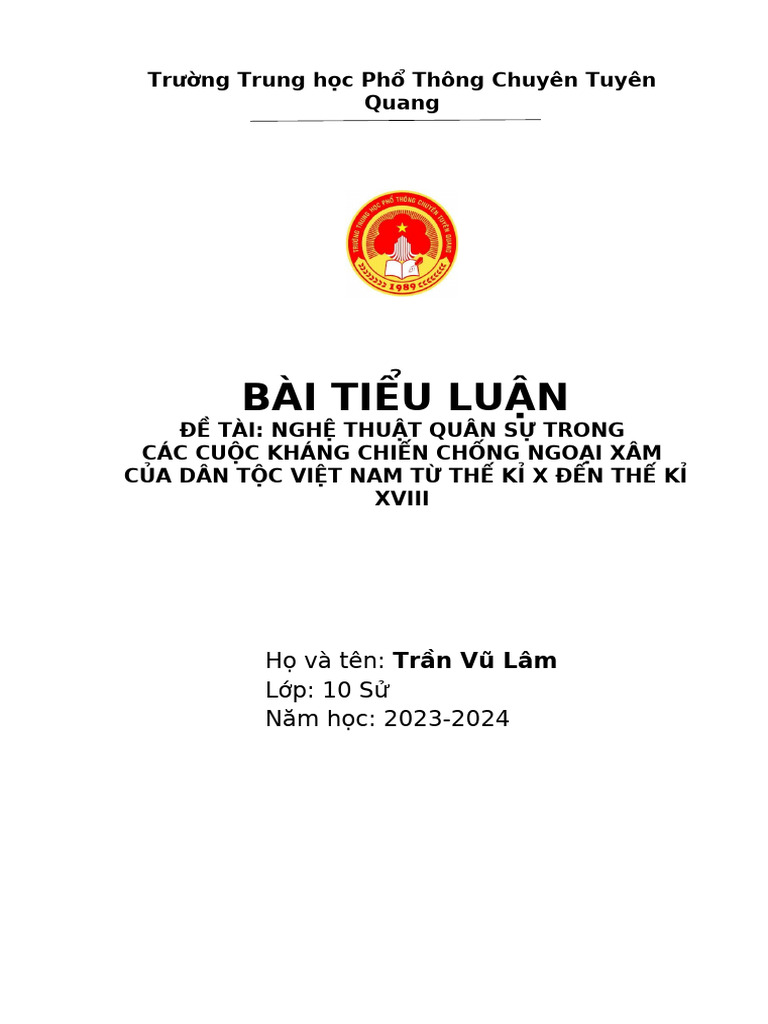 Tieu Luan | PDF