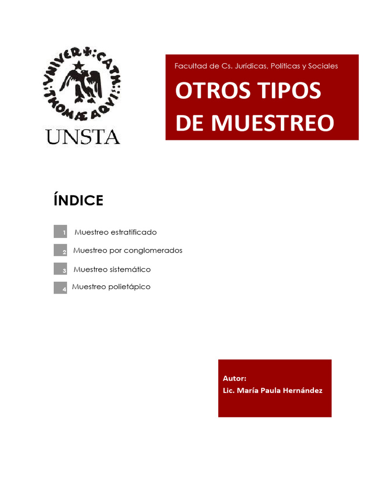 Otros Tipos de Muestreos | PDF | Muestreo (Estadísticas) | Método ...
