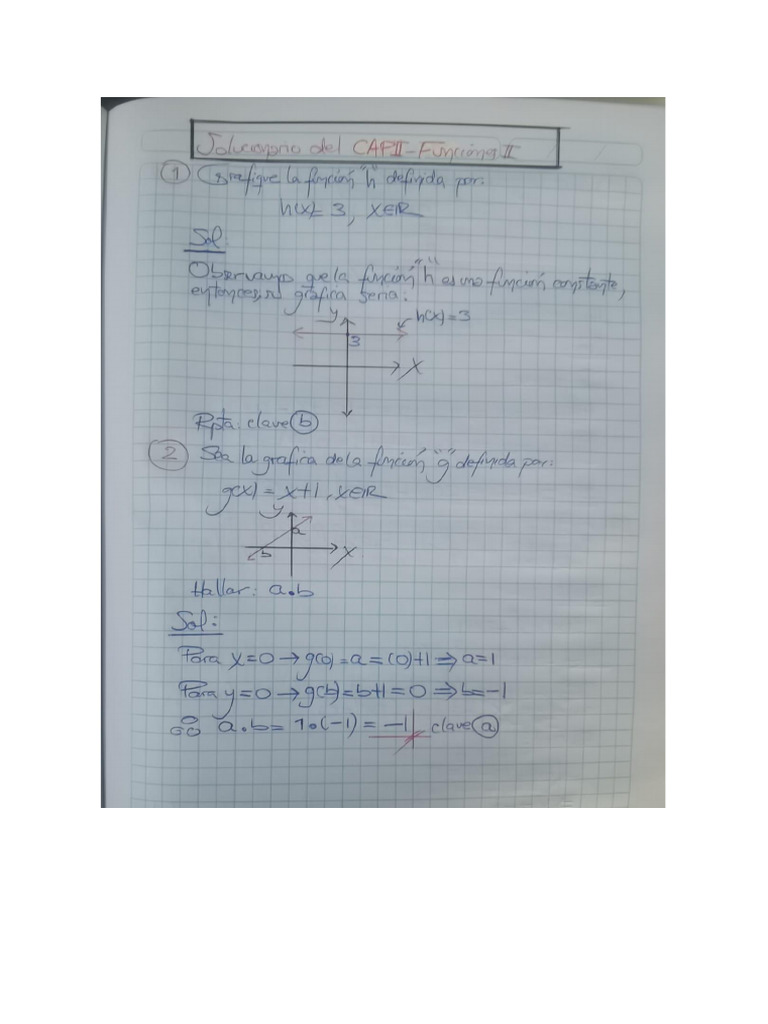 Solucionario Cap 2 Funciones 2 | PDF