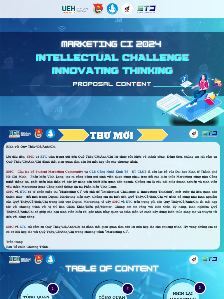 Marketing Ci 2024 Proposal Content | PDF