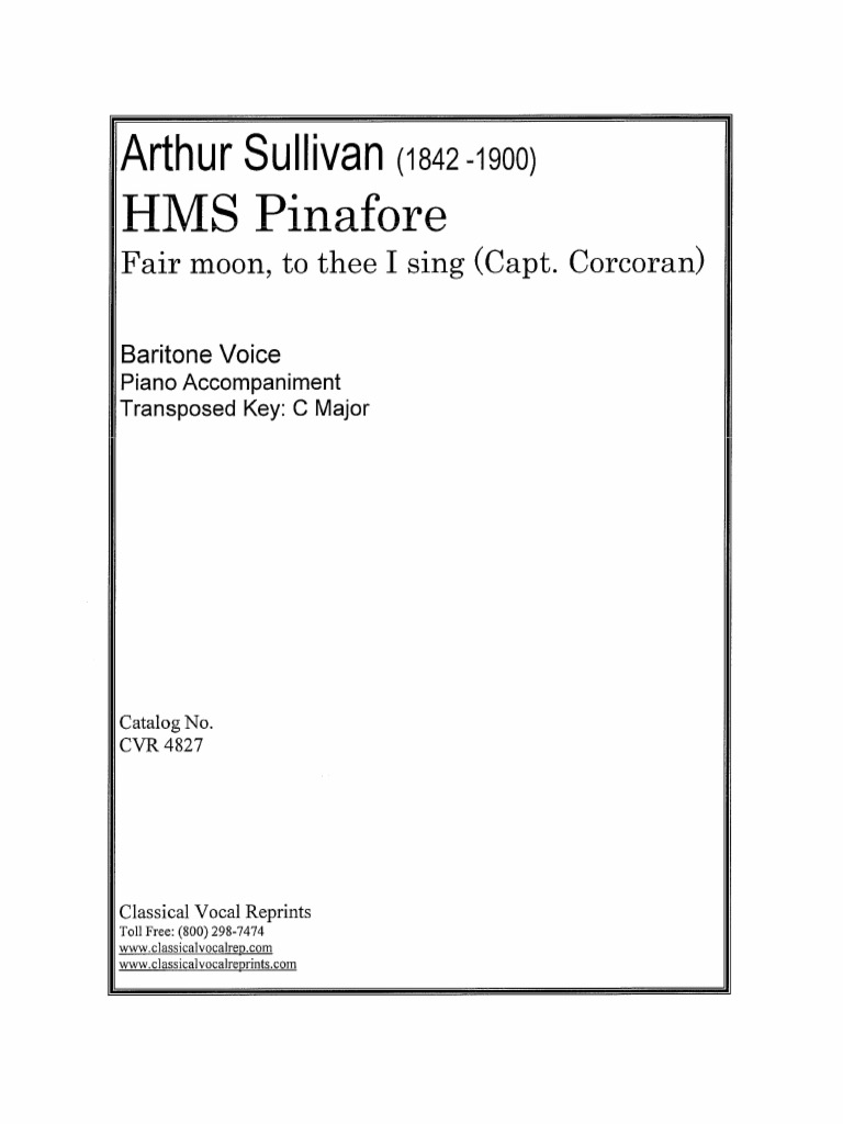 Fair Moon To Thee I Sing C Major | PDF