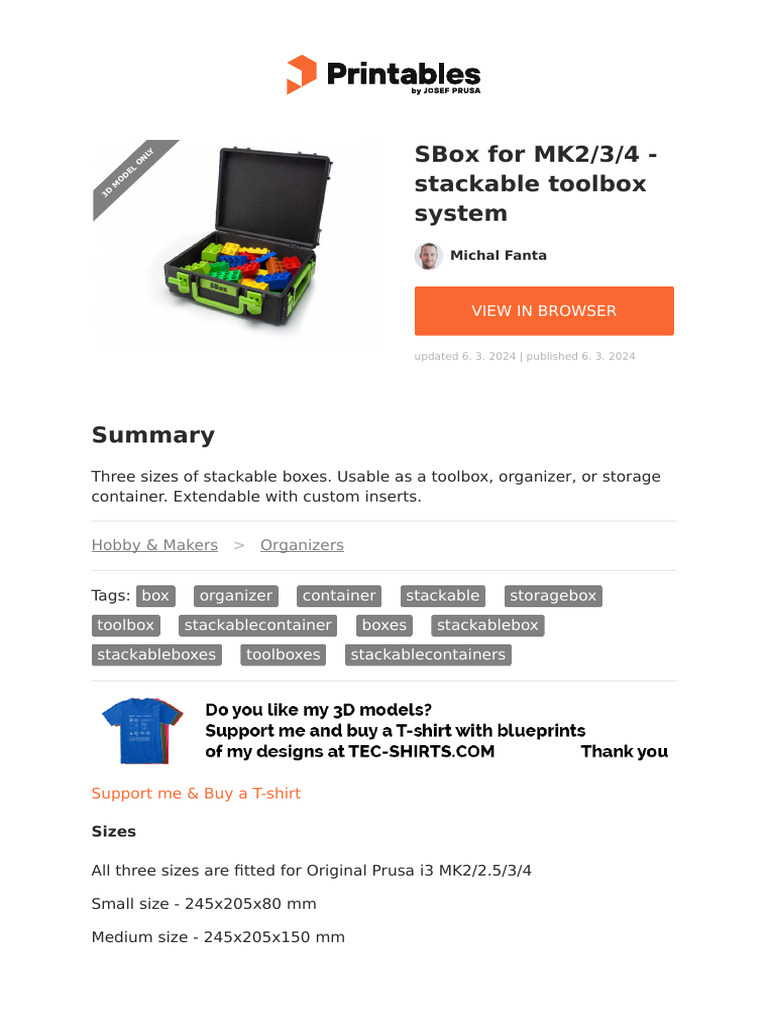 Sbox For mk234 Stackable Toolbox System | PDF | Home & Garden