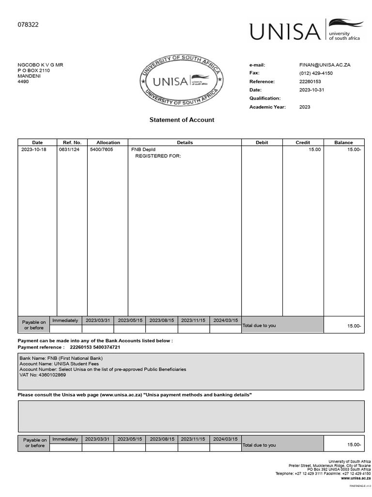 Statement | PDF | Service Industries | Banking