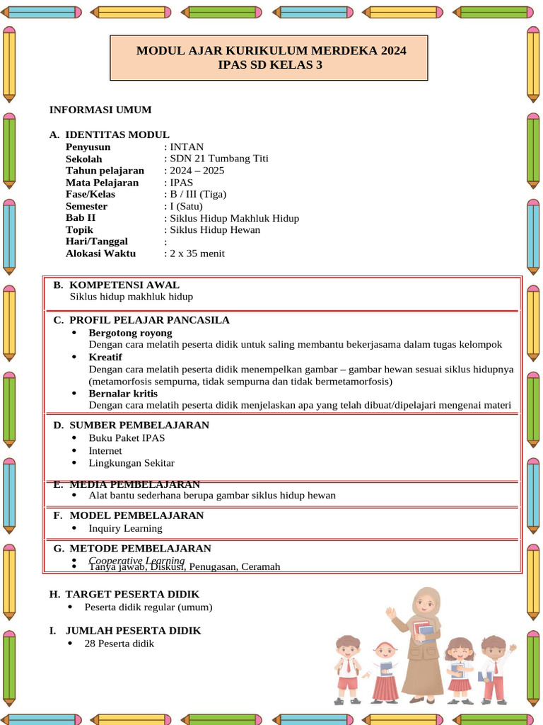 Modul Ajar Intan | PDF