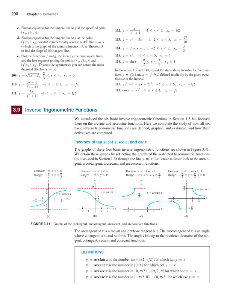Thomas' Calculus - Early Transcendentals, 15 - Ed | PDF | Trigonometric ...