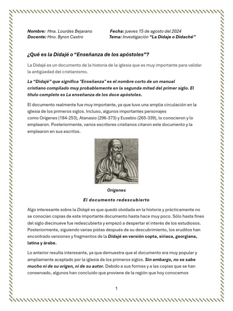 Didaje Lourdes | PDF | orador del Señor | Biblia