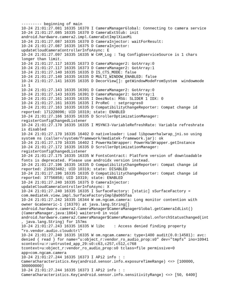Log Cat 1729792887037 | PDF | Computing | Software