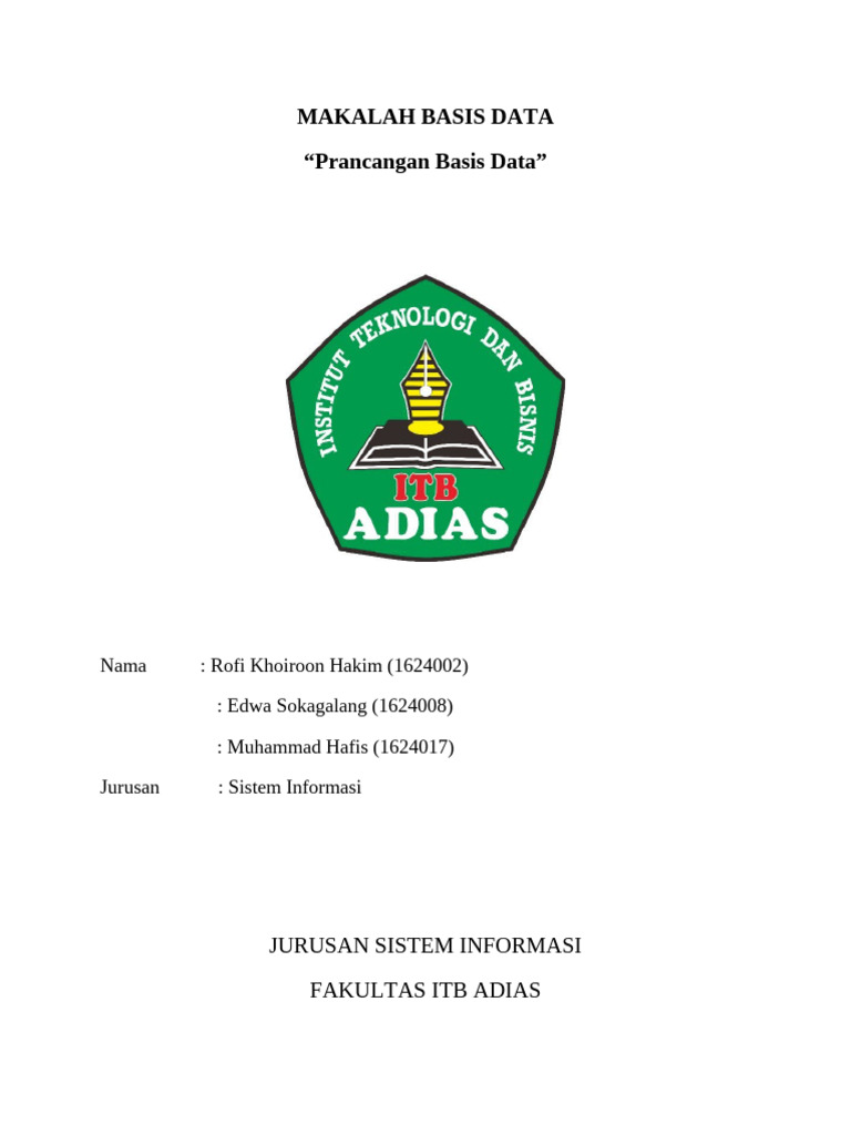 Makalah Basis Data | PDF