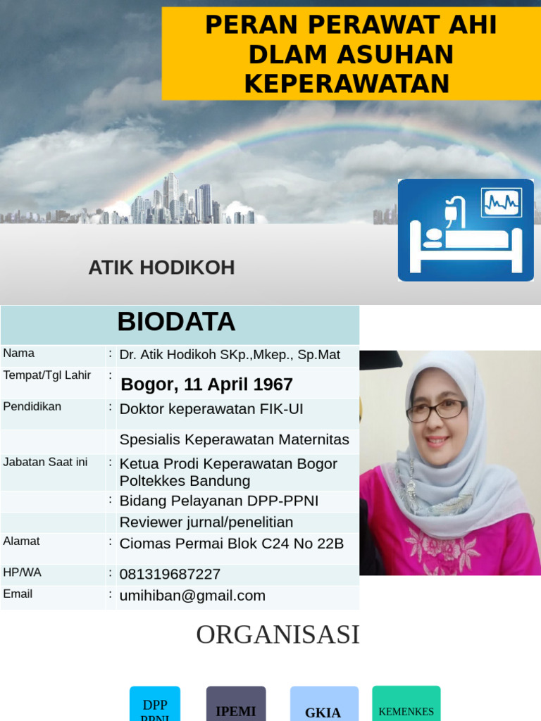 Bu Atik PERAN-PERAWAT-AHLI-PADANG-2021 | PDF