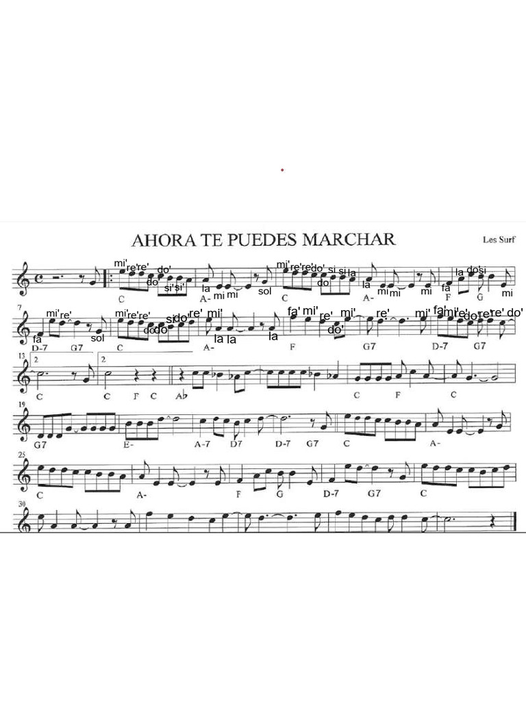 Ahora Te Puedes Marcha Flauta | PDF