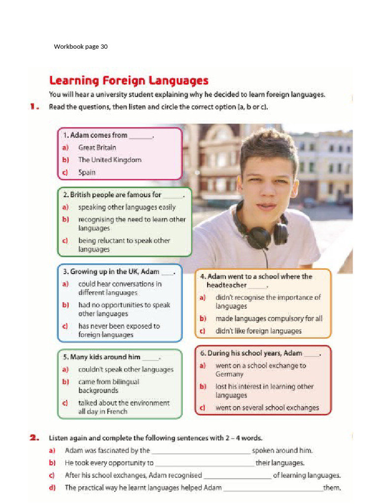 Learning Foreign Languages - Listening | PDF