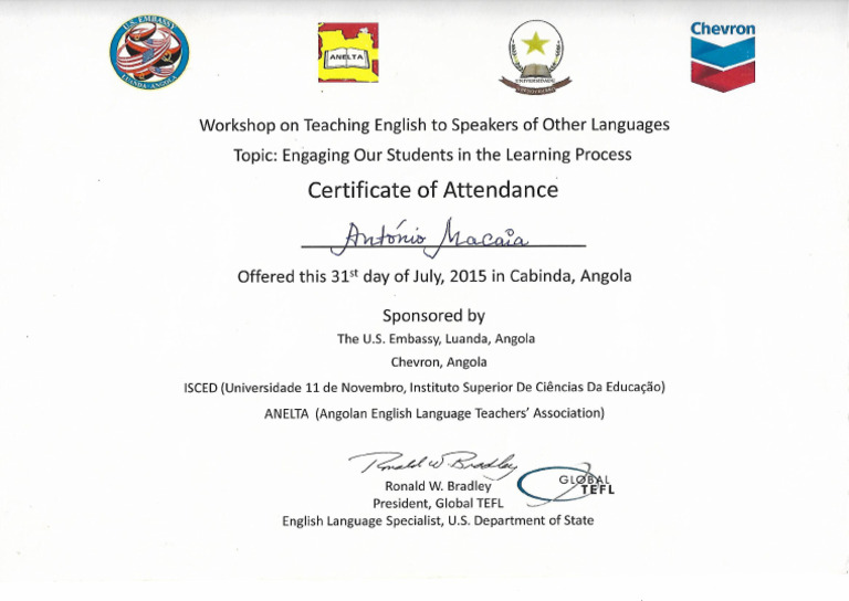 Certificado de TFL | PDF