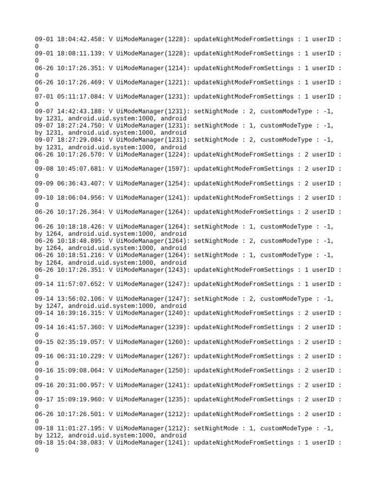 Dark Mode Log1 | PDF
