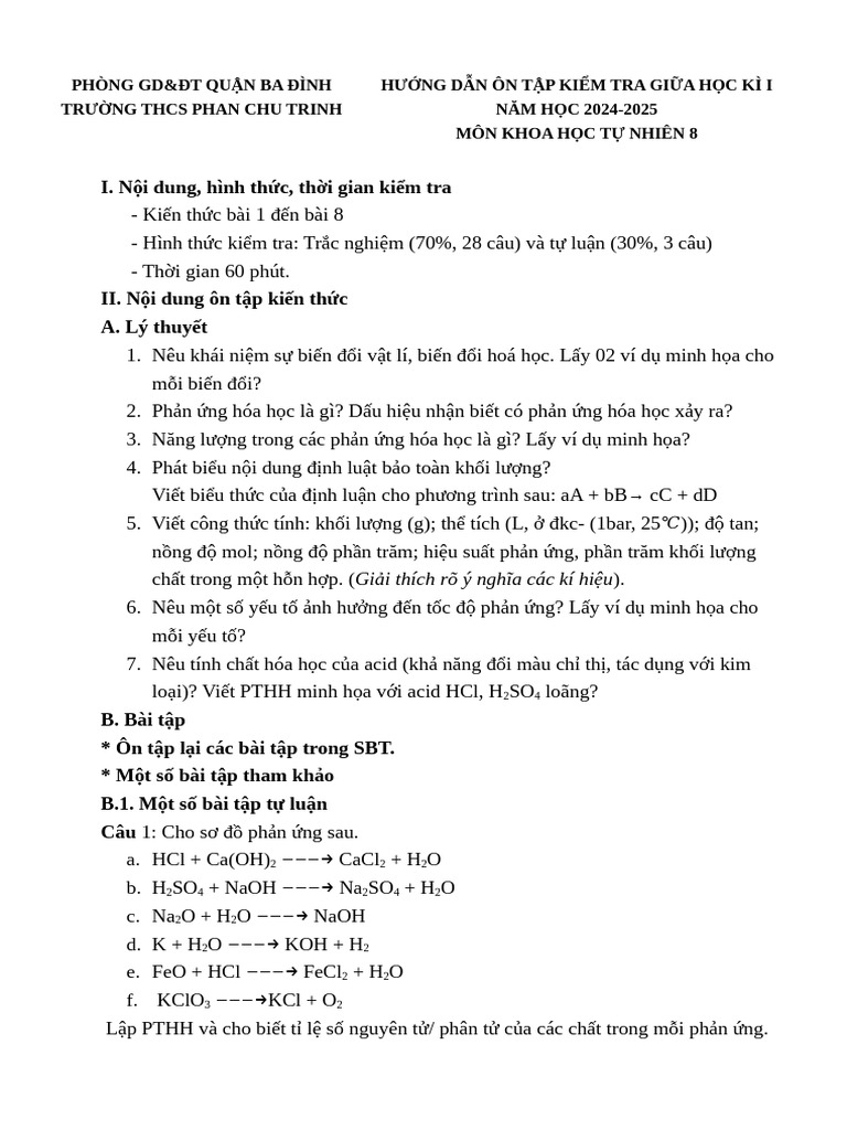 2425.đề Cương GHK I.1 | PDF