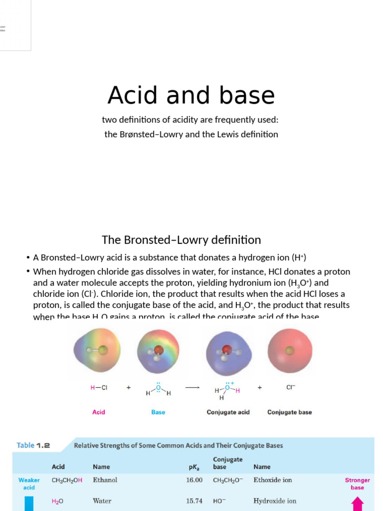 Acid and Base Lesson 5 | PDF | Science & Mathematics