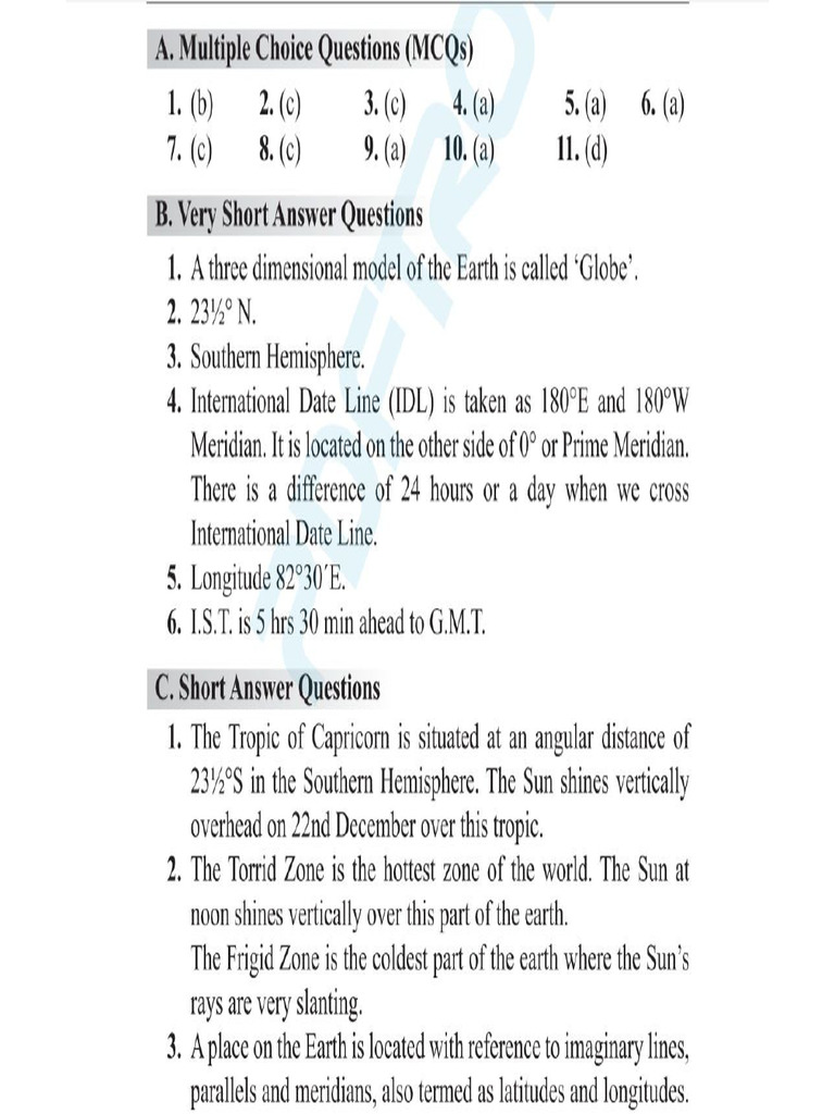 STD Vi Geo CH 2 | PDF