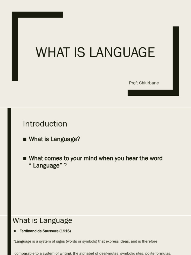 What Is Language | PDF | Communication | Symbols