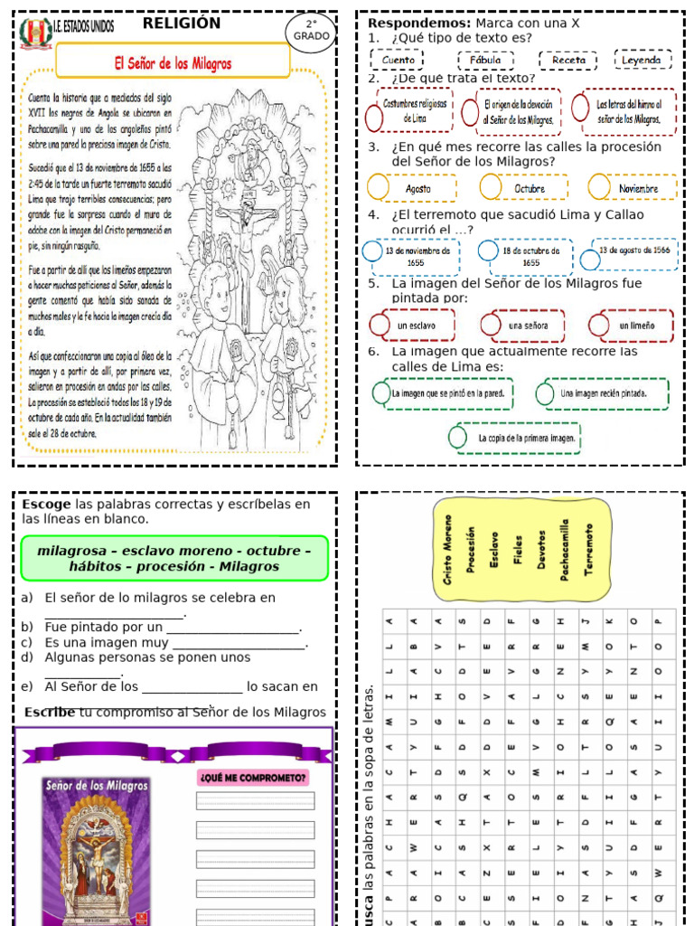 Ficha de Religión | PDF