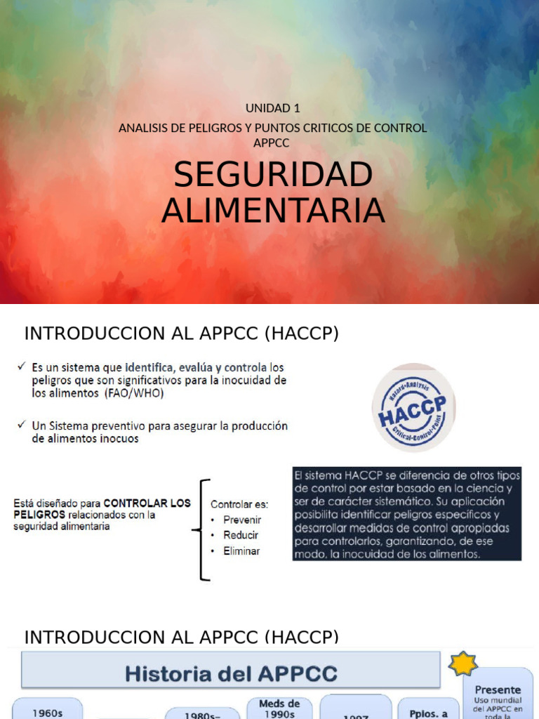 U1 S3clase 3 Haccp | PDF | Análisis de Riesgo y Puntos Críticos de Control