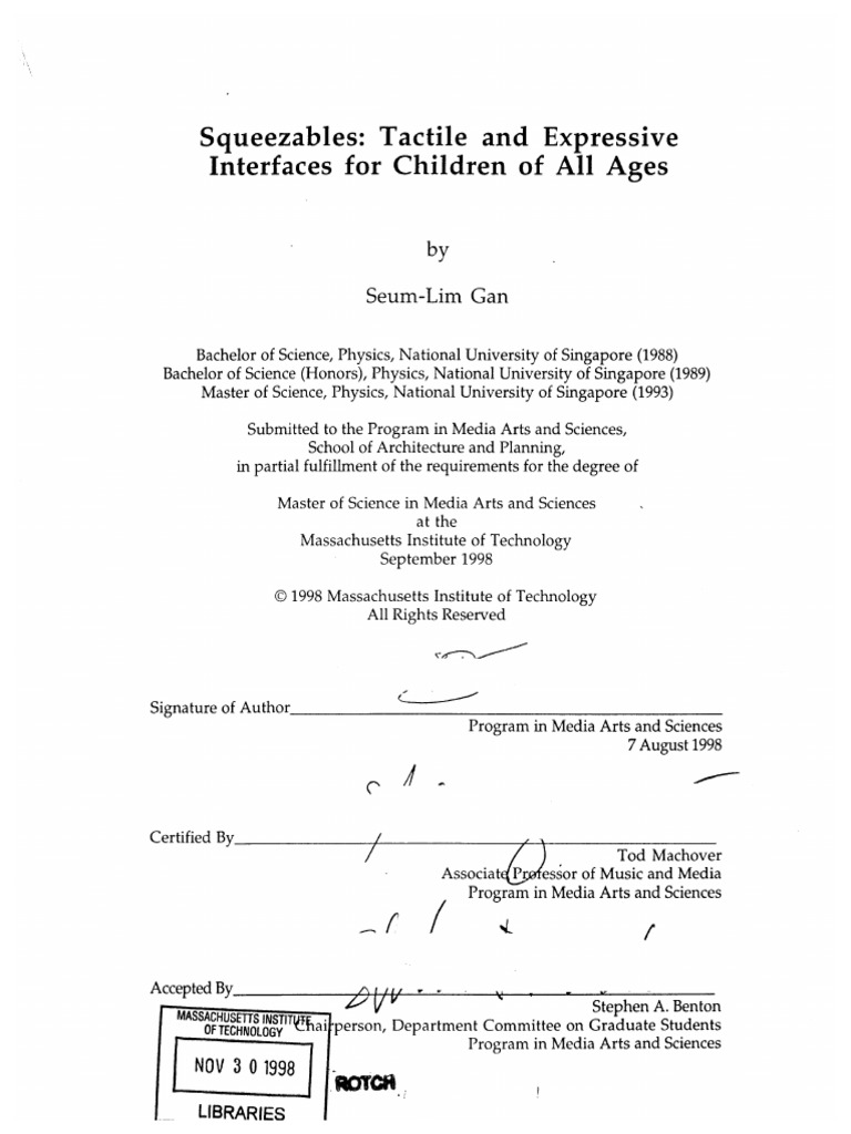 Squeezables: Tactile and Expressive Interfaces For Children of All Ages ...