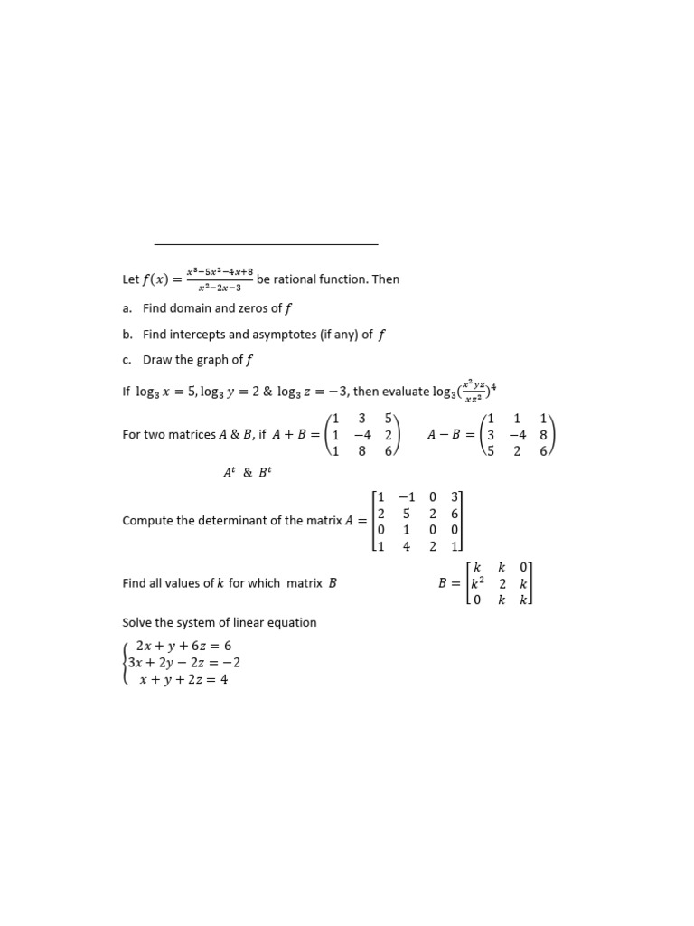 Basic Mats For SS Assignment | PDF | Science & Mathematics