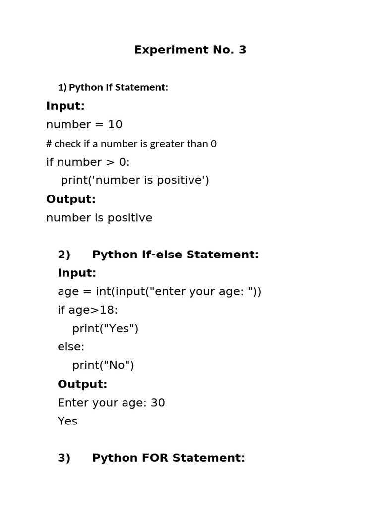 Pythonexperiment No.3 | PDF | Teaching Methods & Materials