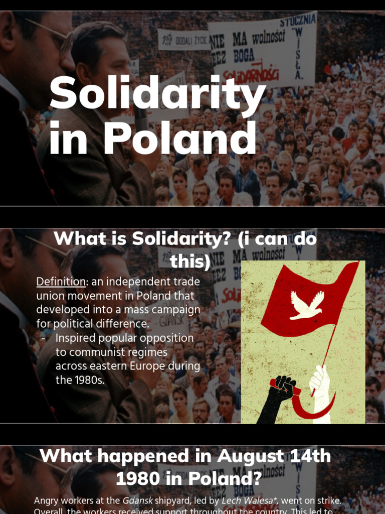 Solidarity in Poland IGCSE History Notes | PDF | Poland | Trade Union