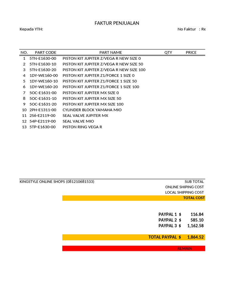 Inoussa Ordere 2 | PDF