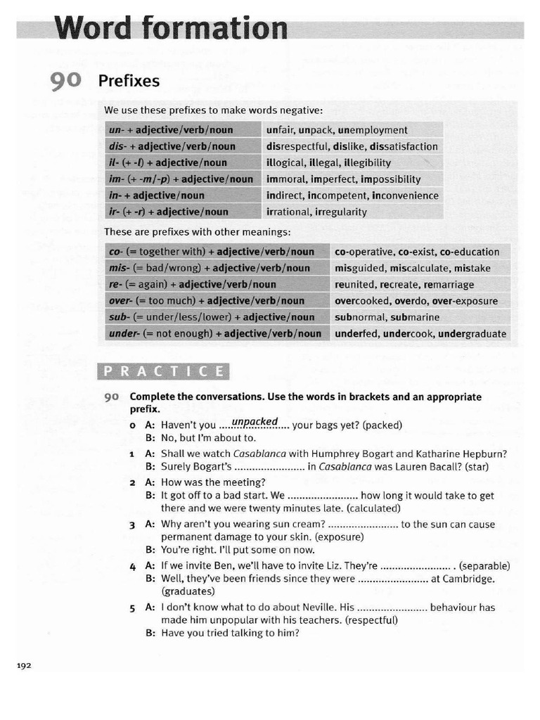 Word Formation 3 | PDF