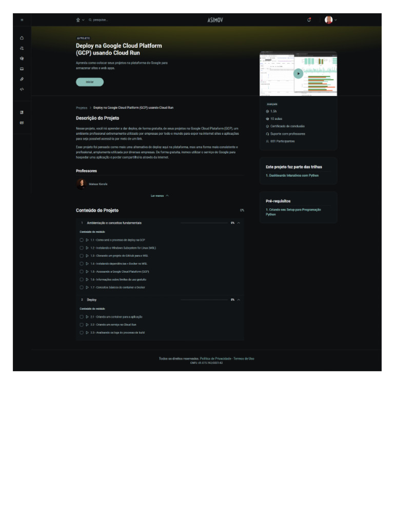 Deploy Na Google Cloud Platform (GCP) Usando Cloud Run | PDF
