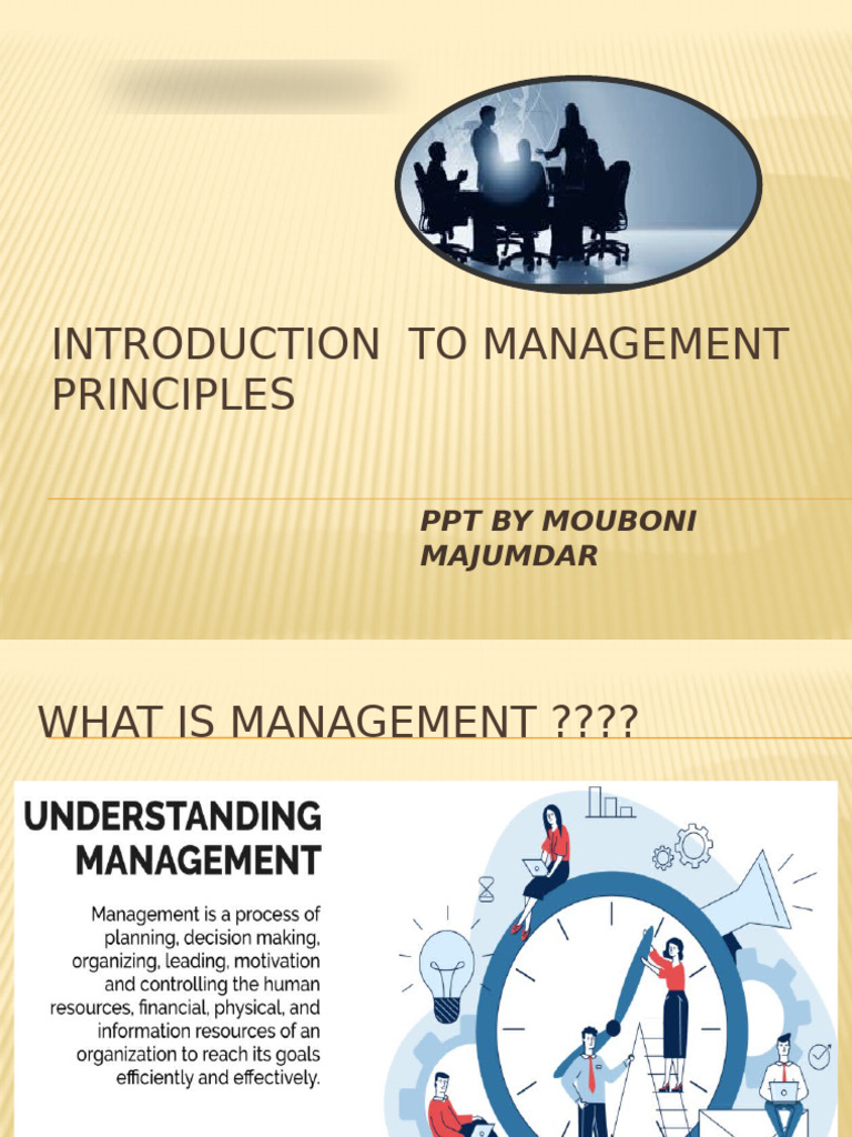 Introduction To Management Principles | PDF | Accounting | Business