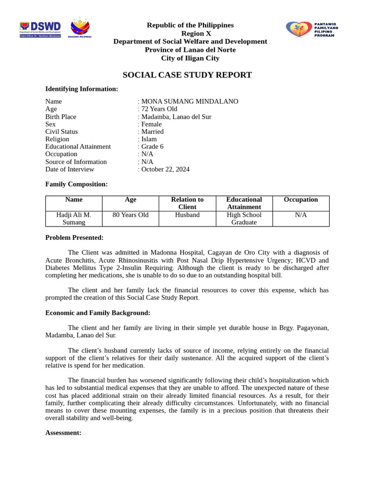 Social Case Study Report-Monali | PDF | Social Programs
