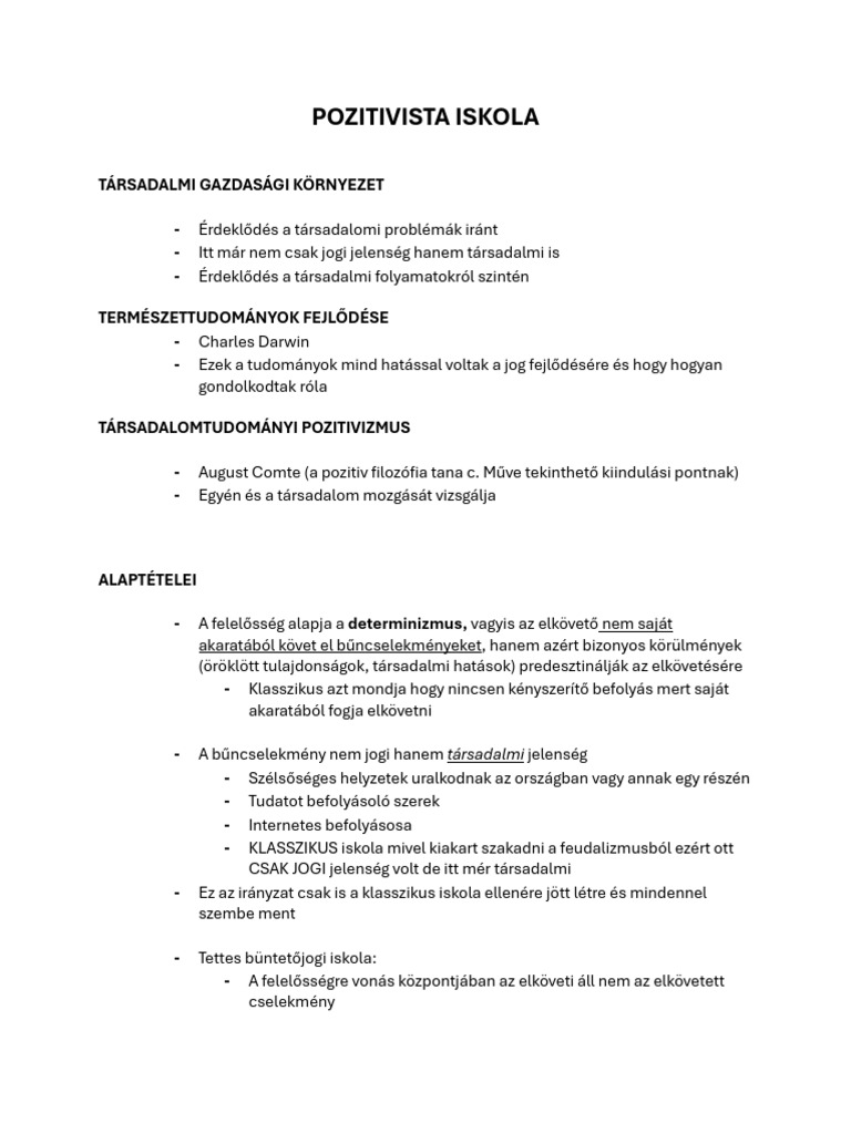 Pozitivista, Közvetítő Iskola | PDF