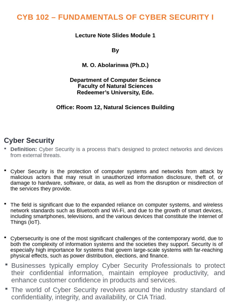 1-Cyb 102 | PDF | Authentication | Security