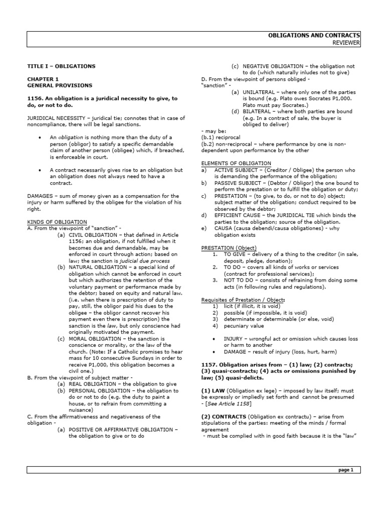 Obl Icon | PDF | Law Of Obligations | Negligence