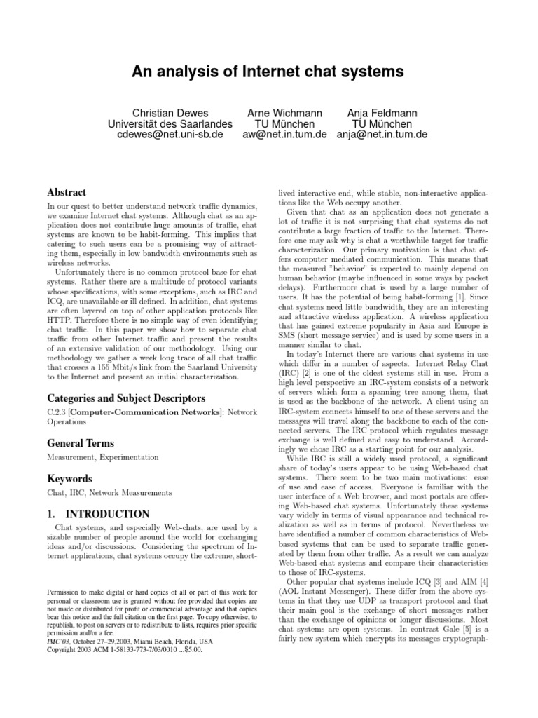 Chat 11 | PDF | Internet Relay Chat | Port (Computer Networking)