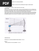 Class 12 Concave Mirror Experiment | PDF | Glass Engineering And Science | Electromagnetic Radiation