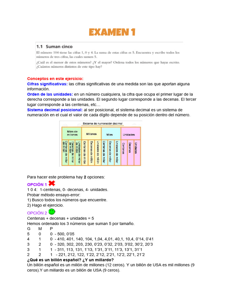 Conceptos Básicos de Matemáticas y Números | PDF | Multiplicación ...