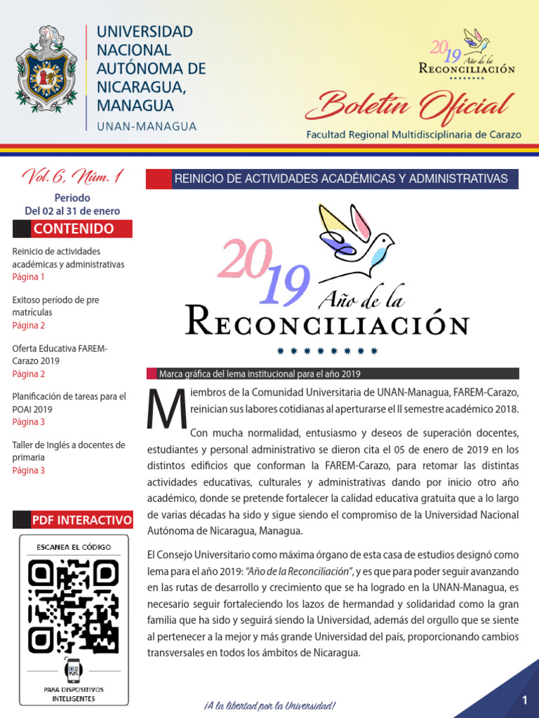 Unan Managua Boletin Farem Carazo 61 | PDF | Educación primaria