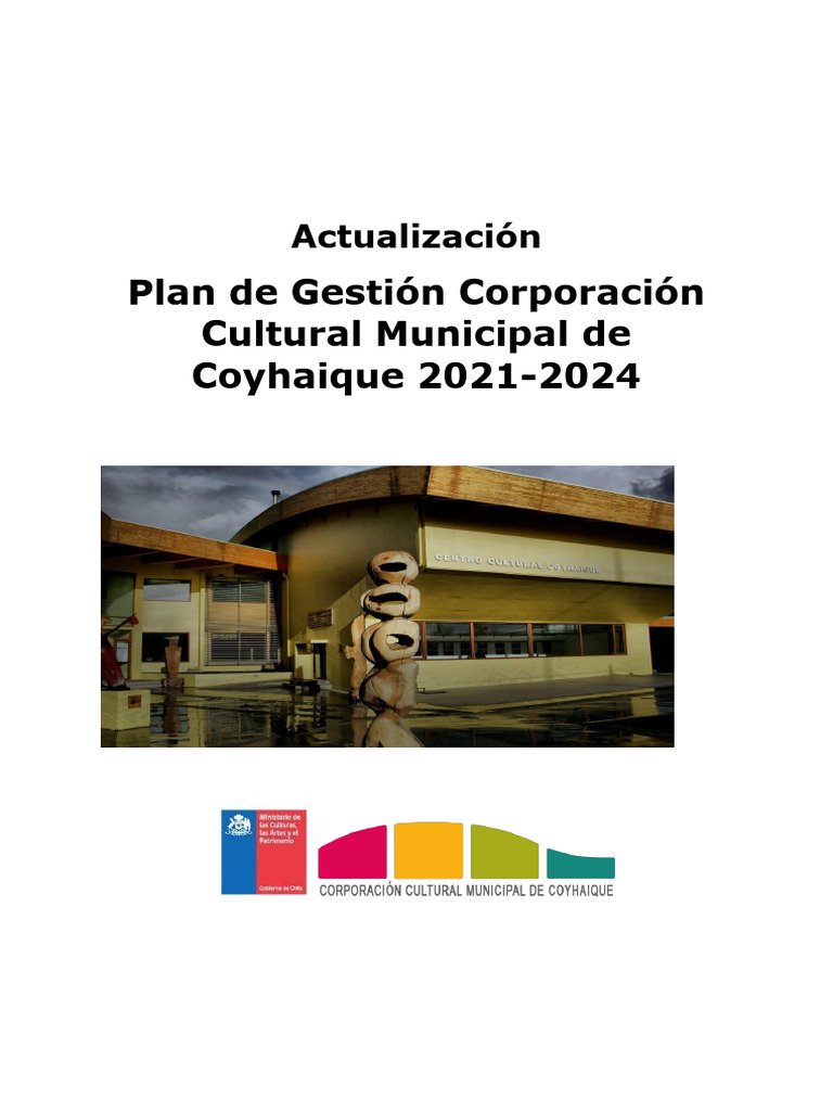 Plan de Gestión Cultural Coyhaique 2021-2024 | PDF | Planificación ...