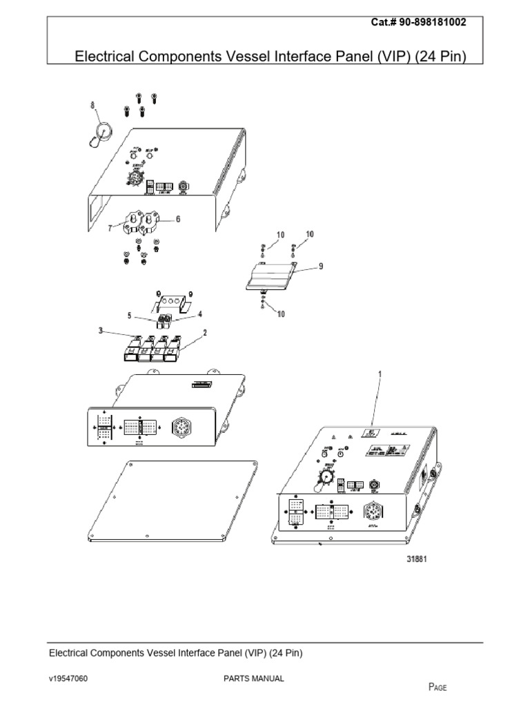 Electrical Components Vessel Interface Panel (VIP) (24 Pin) | PDF