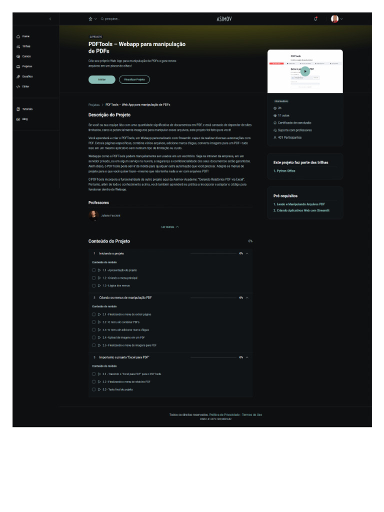 PDFTools - Webapp para Manipulação de PDFs | PDF