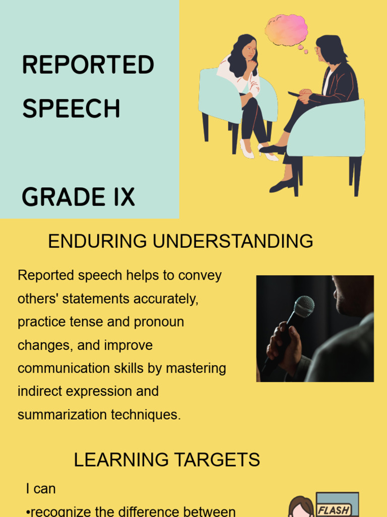 Mastering Reported Speech for Grade IX | PDF | Languages | Foreign ...