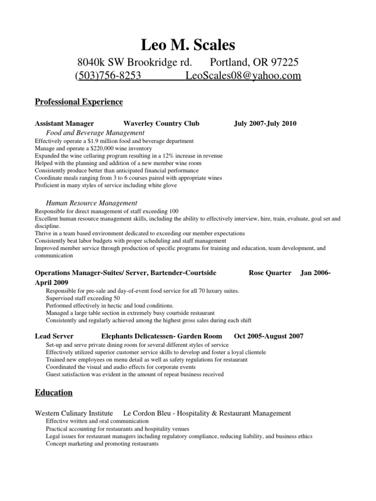 Leo Resume | PDF