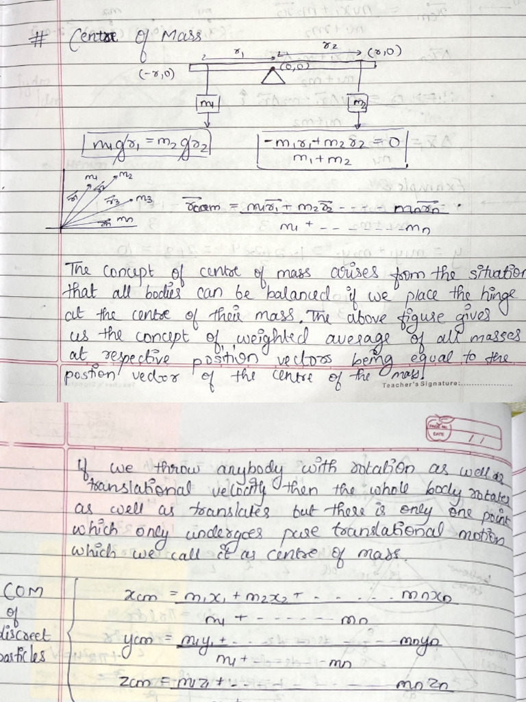 Centre of Mass | PDF