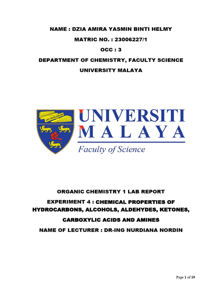 Experiment 4 | PDF | Ester | Solubility