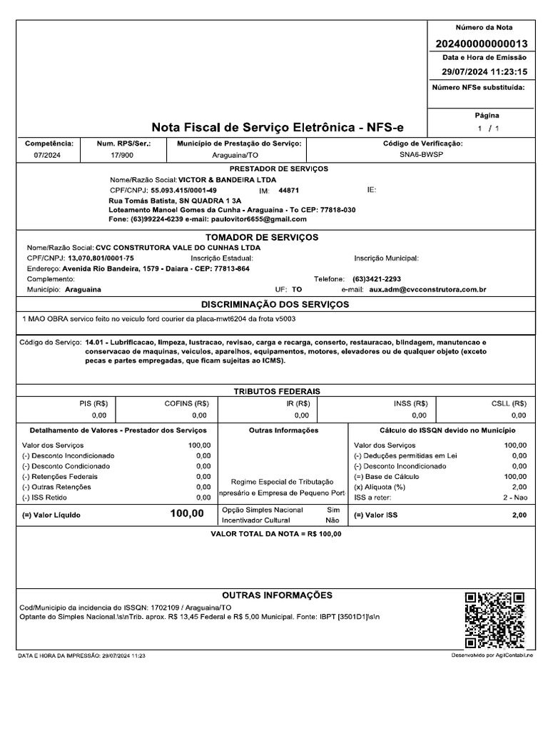 N.F Da CVC Do Ford Courier | PDF