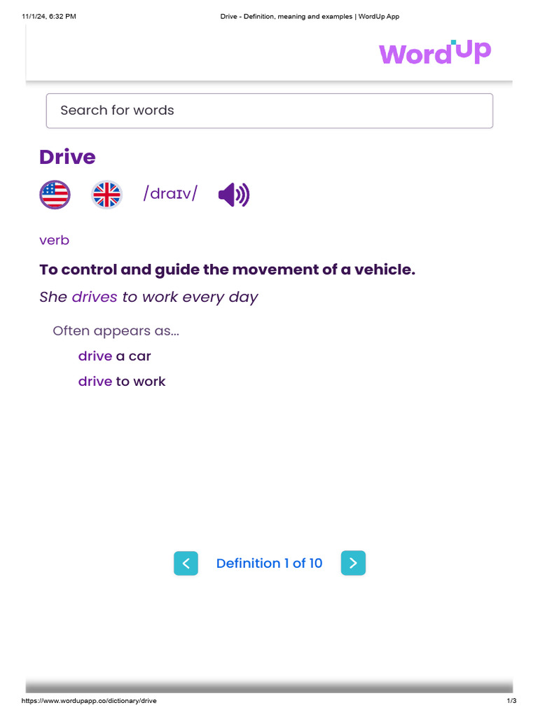 Drive: Definition & Examples | PDF