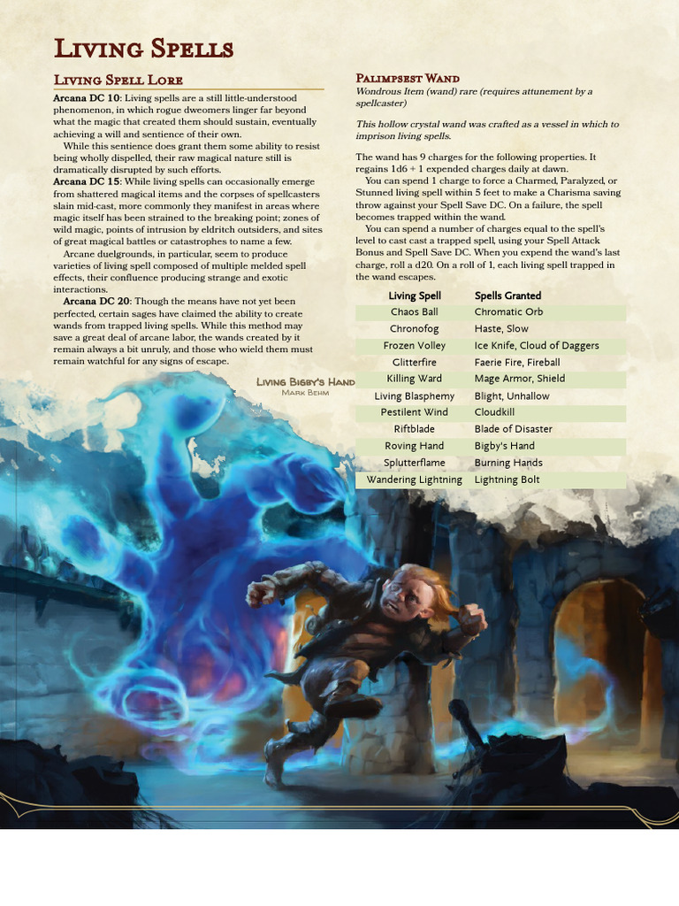 Living Spells - The Homebrewery | PDF