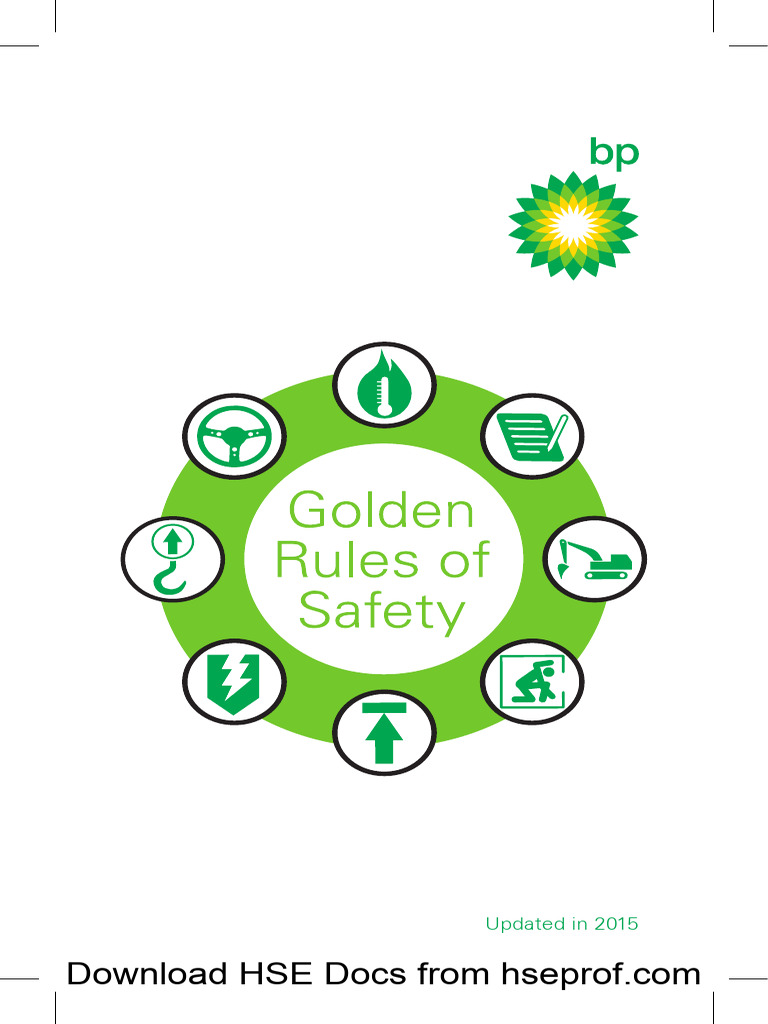 Safety Golden Rules | PDF | Safety | Occupational Safety And Health
